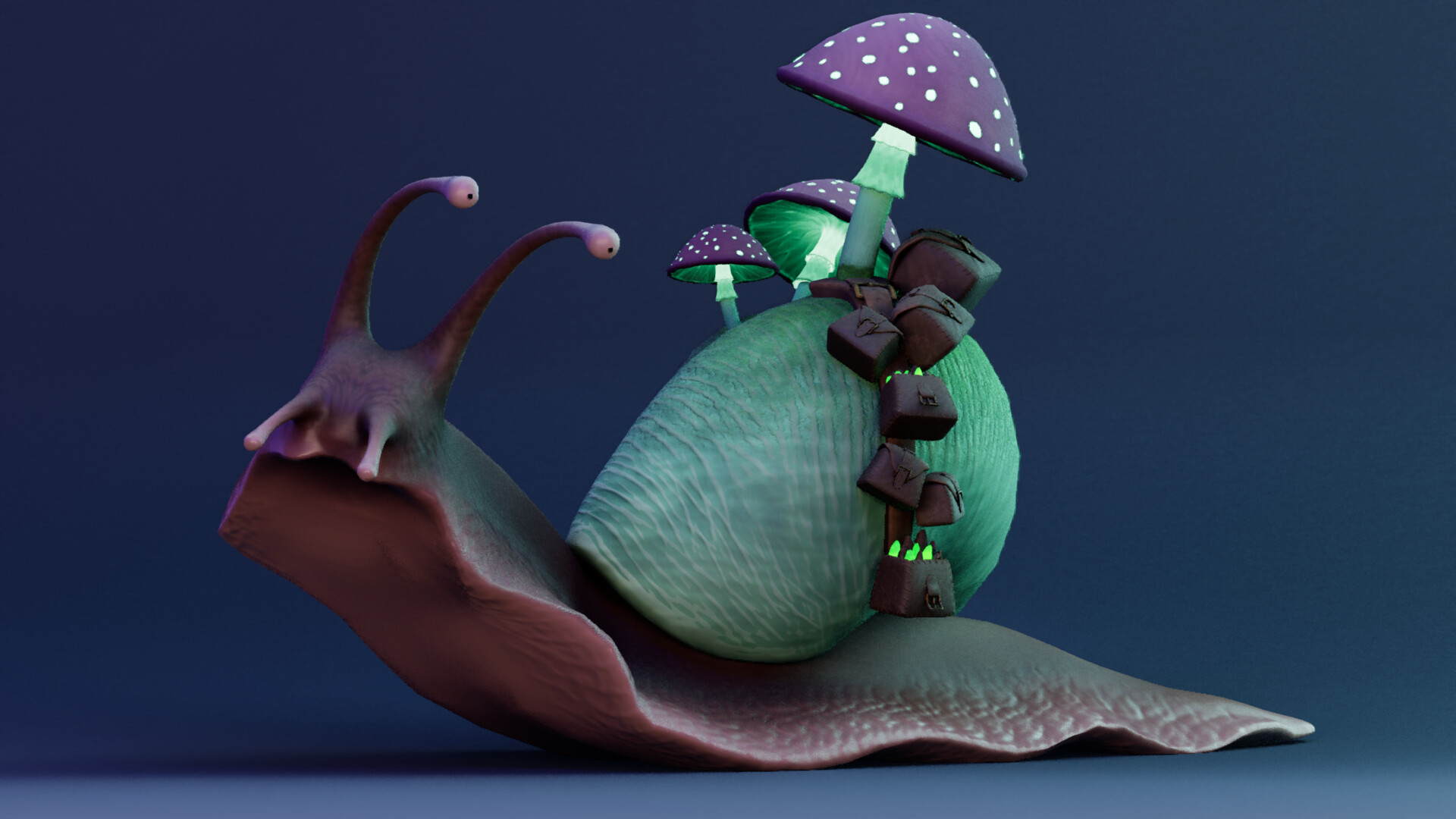ArtStation - 3D Character Design - Snail