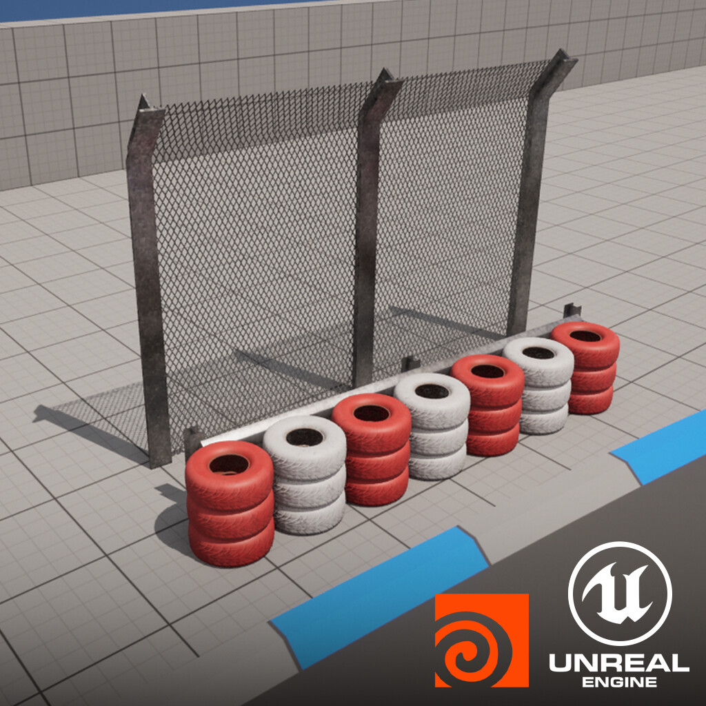 ArtStation - Procedural Race Track Wall Tool Houdini | UE5