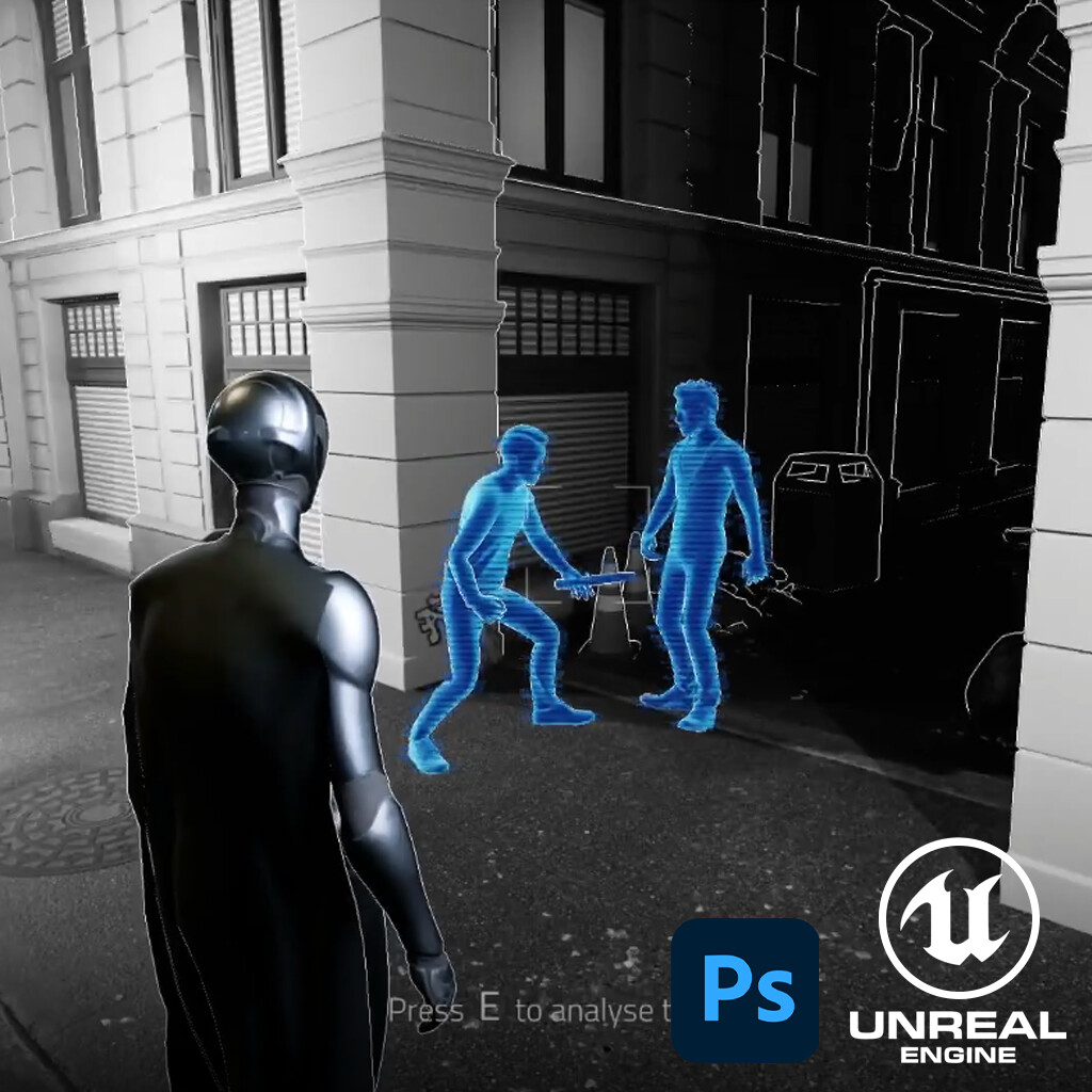 ArtStation - Detective Mode Effect | UE5 BREAKDOWN