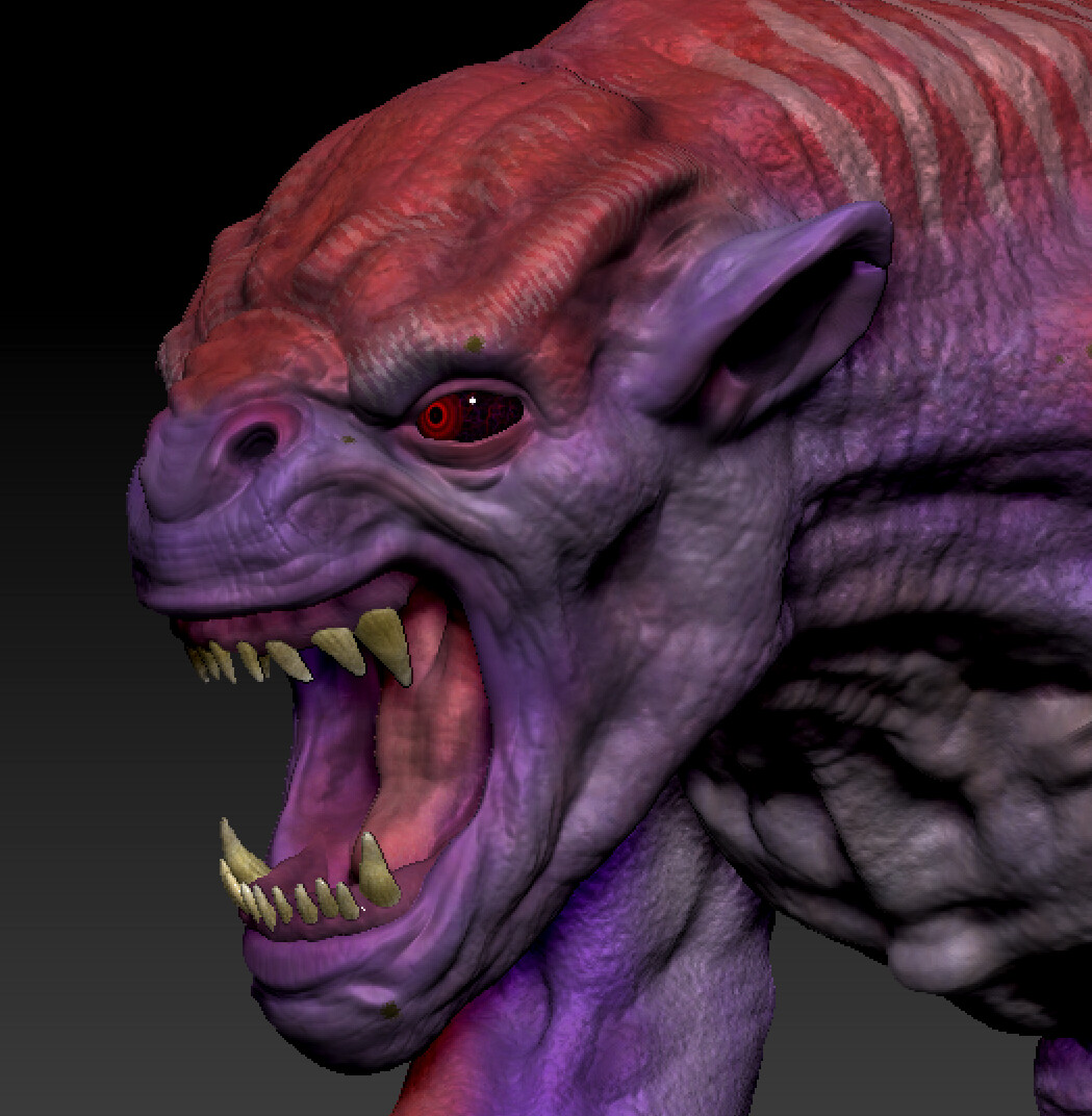 ArtStation - Week 4 : Polypaint Monster