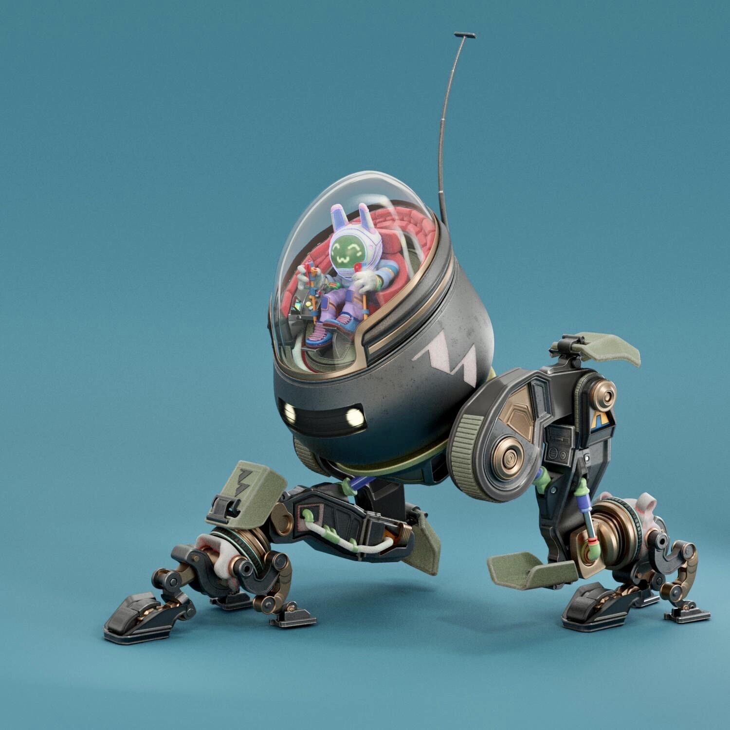 ArtStation - Egg Mecha, Asterisk Slime