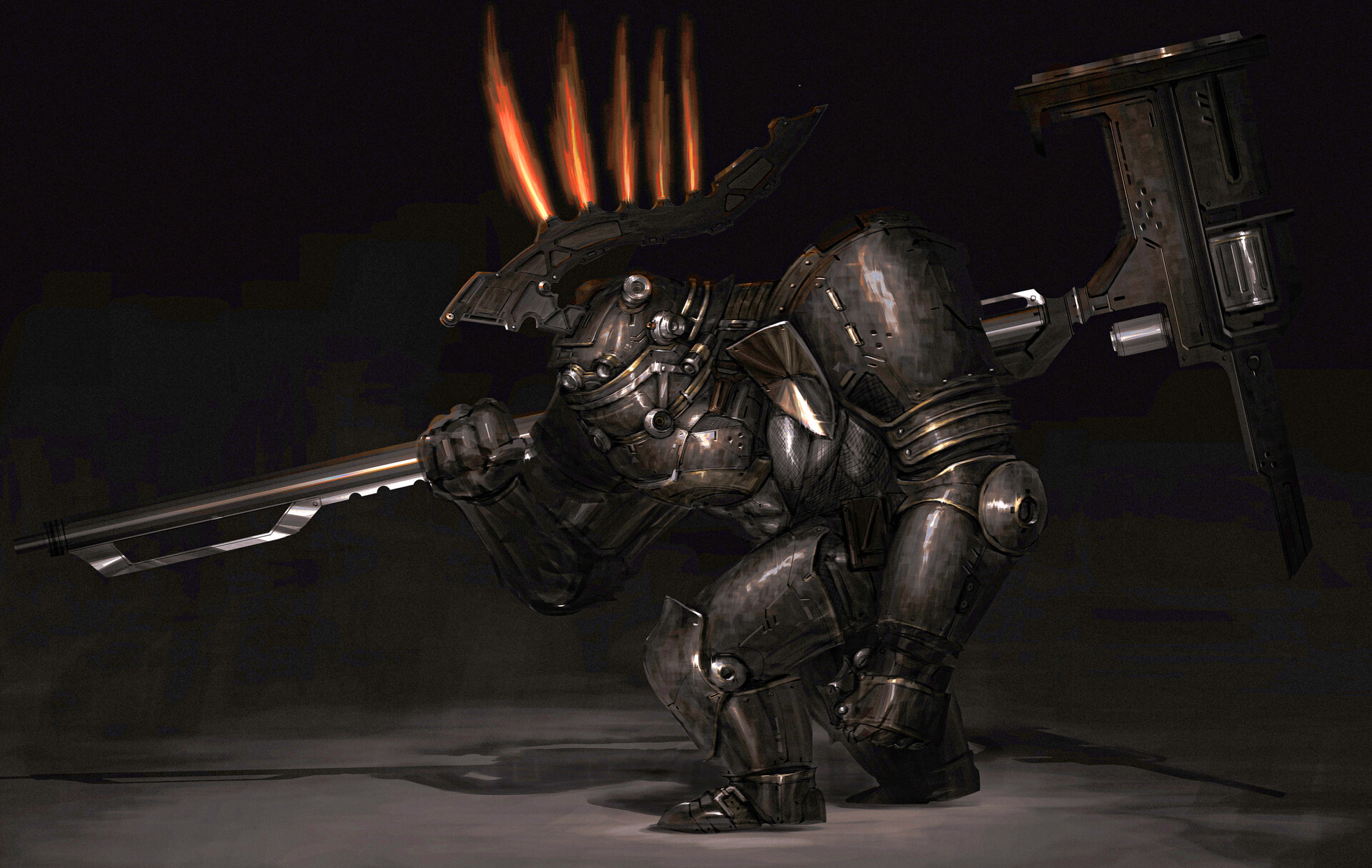 ArtStation - concept -Medieval mech 02