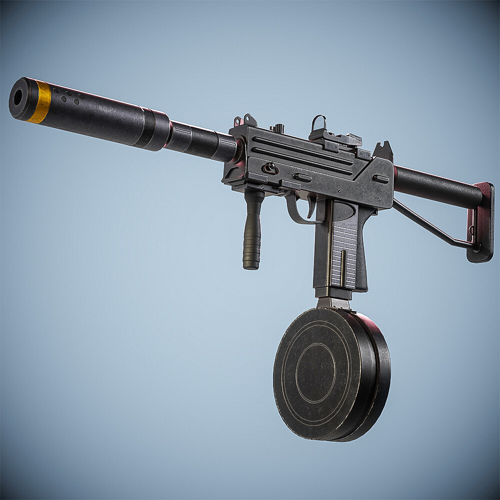 ArtStation - Mac 10 Weapon.