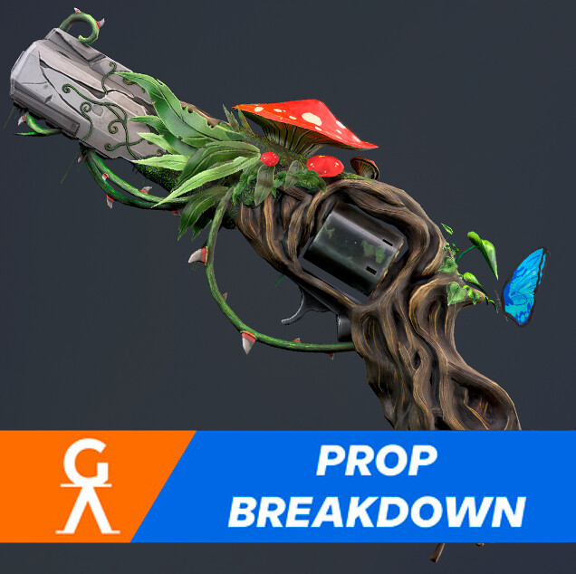ArtStation - Games Artist Prop Breakdown - Mushroom Revolver