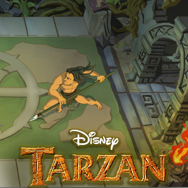 ArtStation - Tarzan: battle square concept