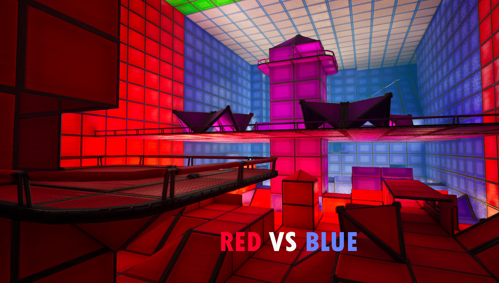 ArtStation - Level Design - Red vs Blue(Fortnite)