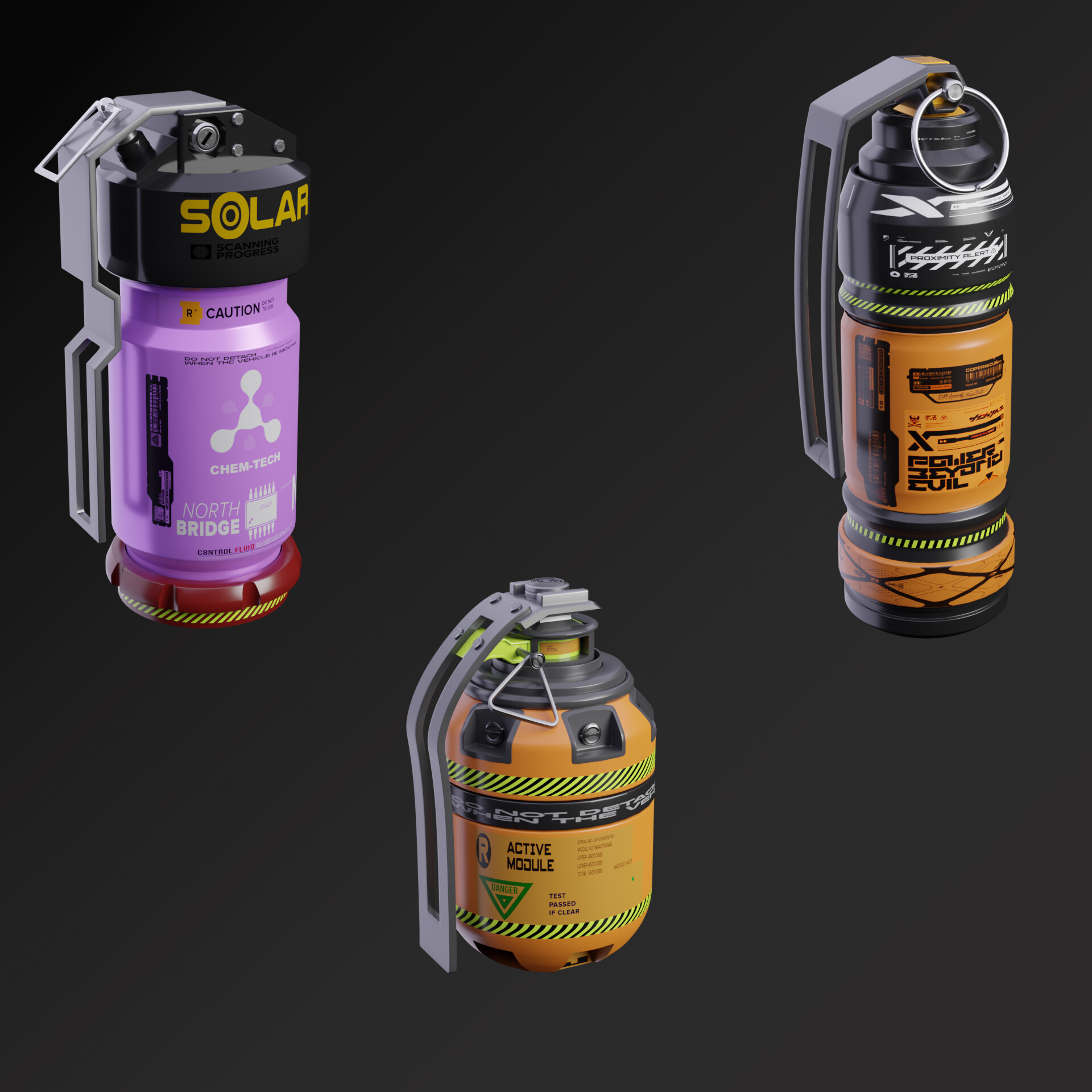 ArtStation - Grenades Concept Design