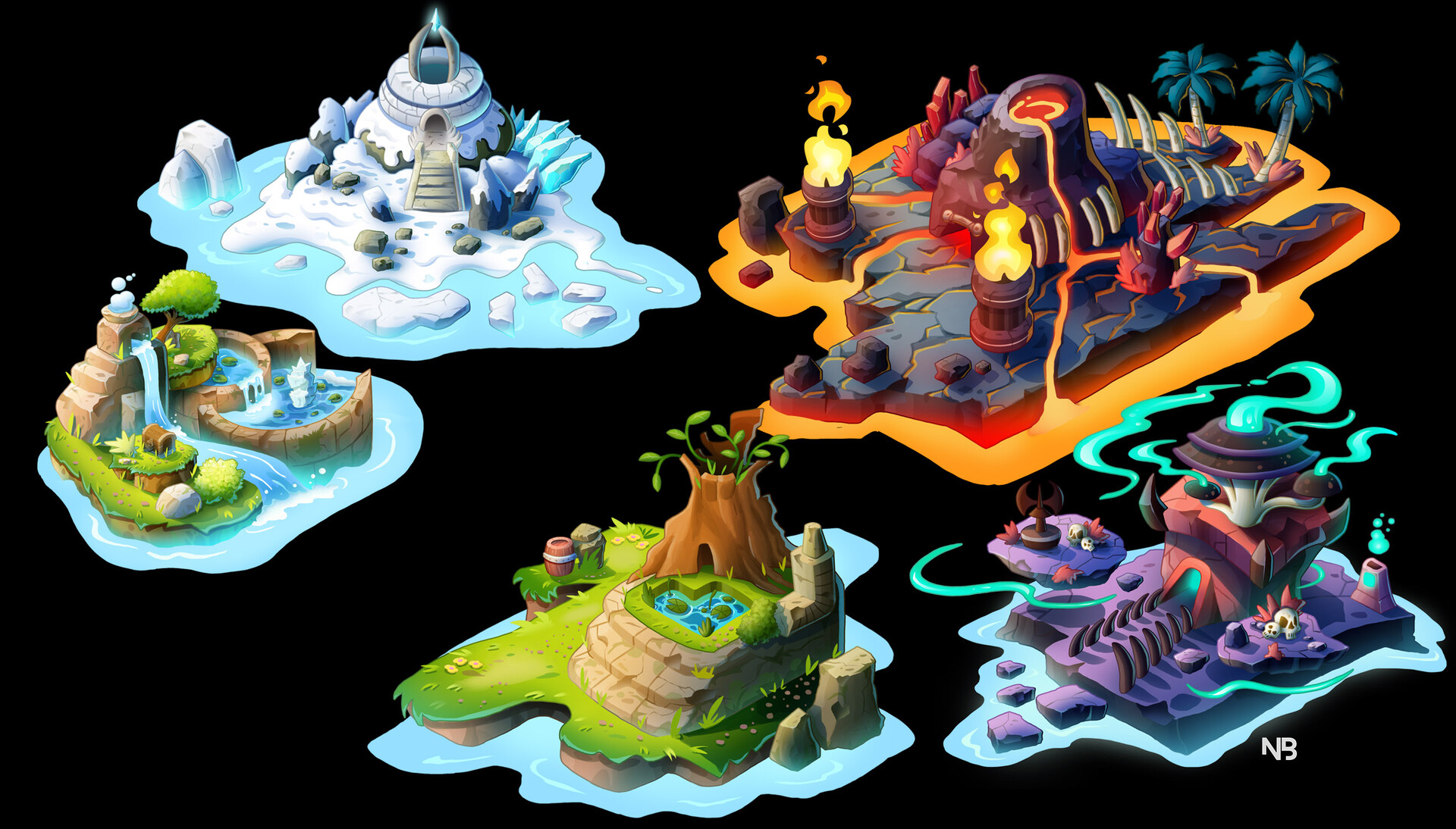 ArtStation - Isometric Map Layout