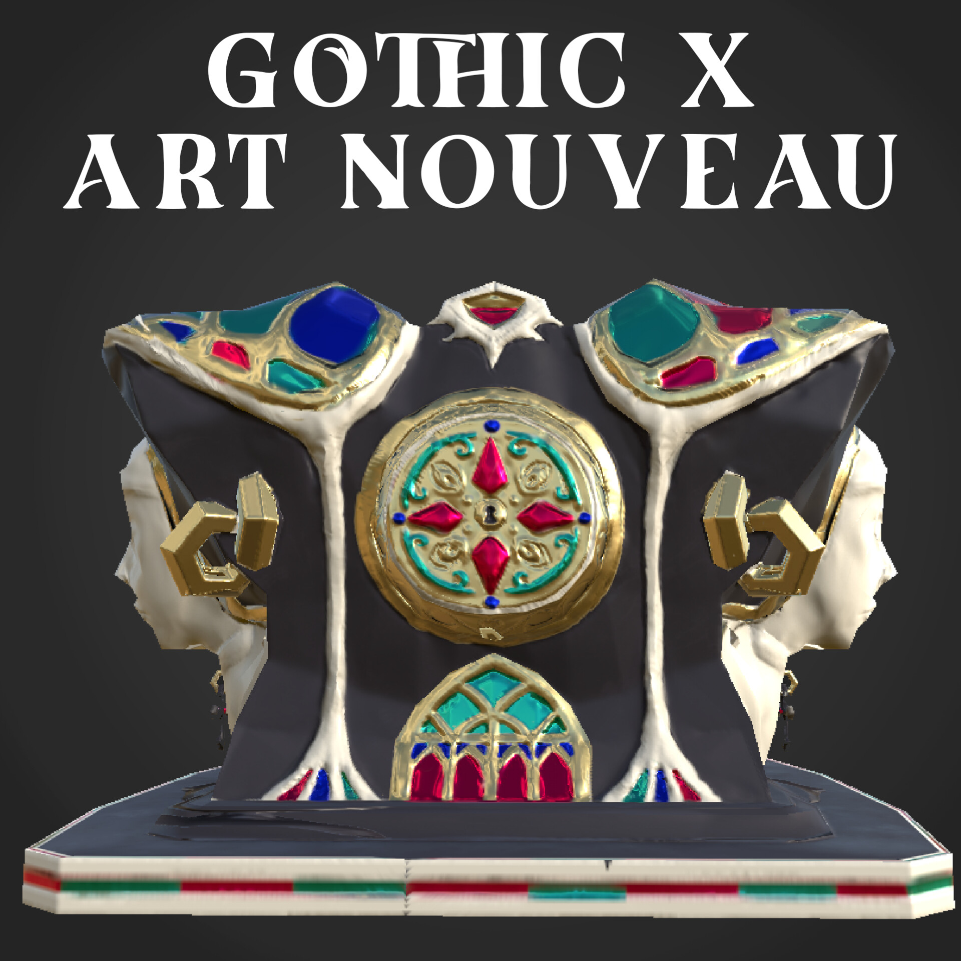 ArtStation - Gothic x Art Nouveau Treasure Chest