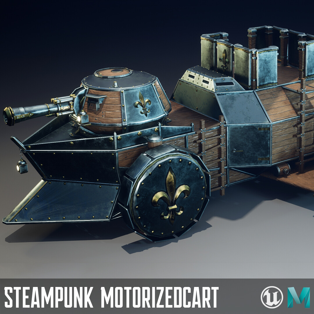 ArtStation - SteamPunk_Motorized Cart