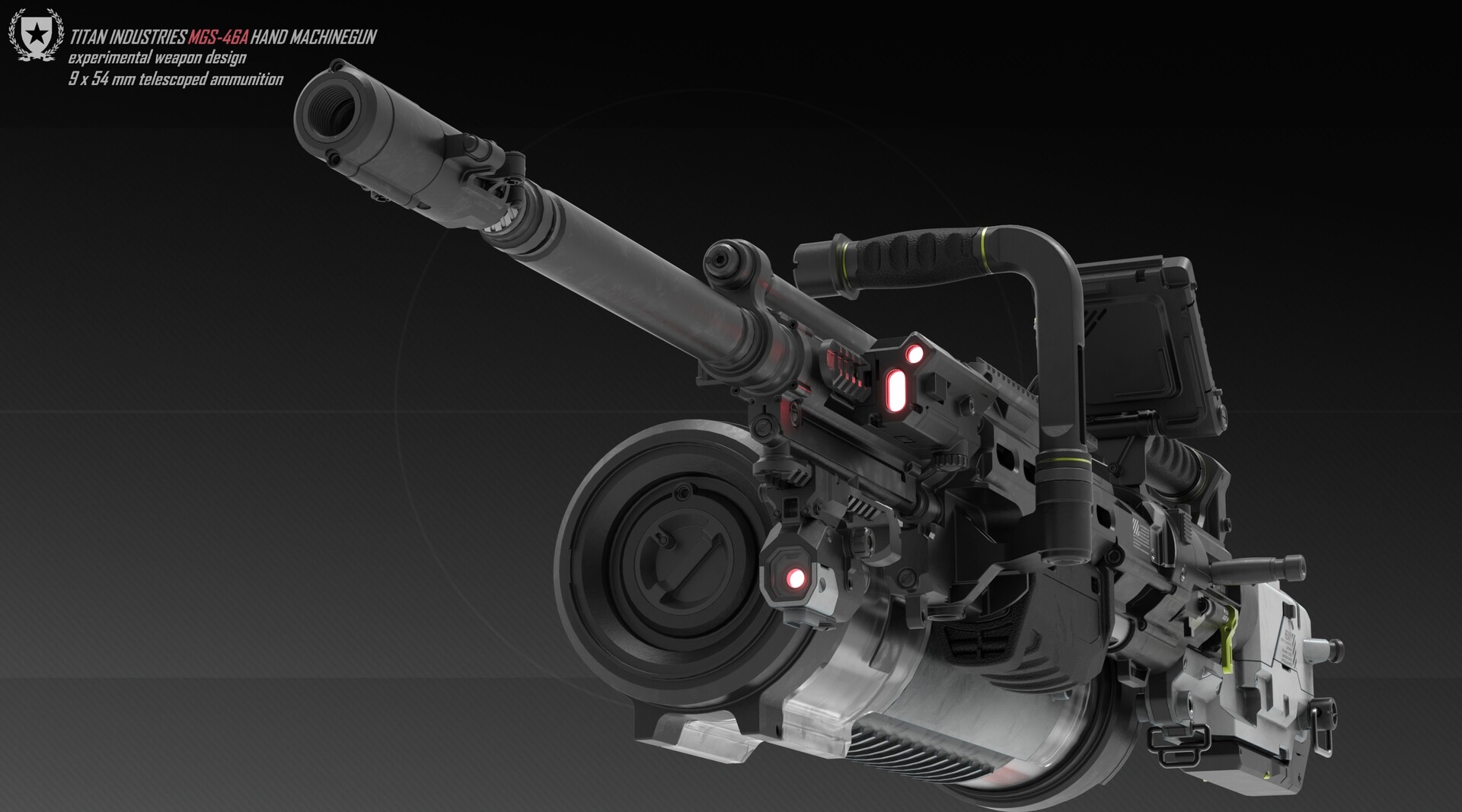 ArtStation - MGS-46a Machine gun