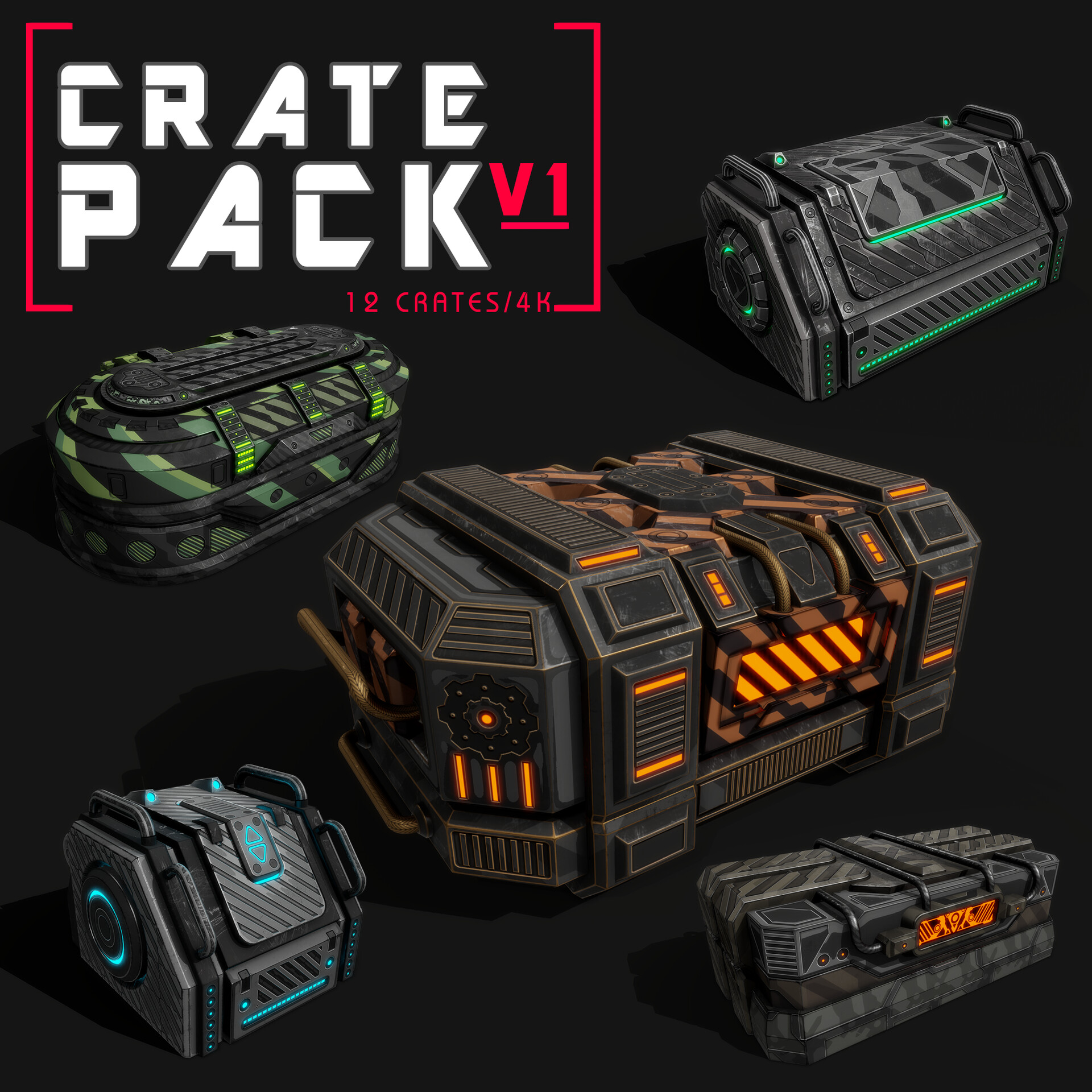 ArtStation - CRATE_PACK_v1