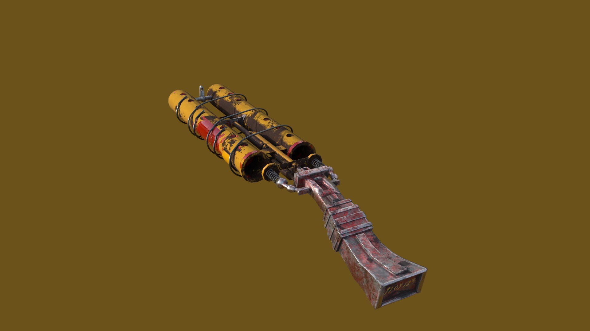 ArtStation - Post-apocalyptic one-handed shotgun