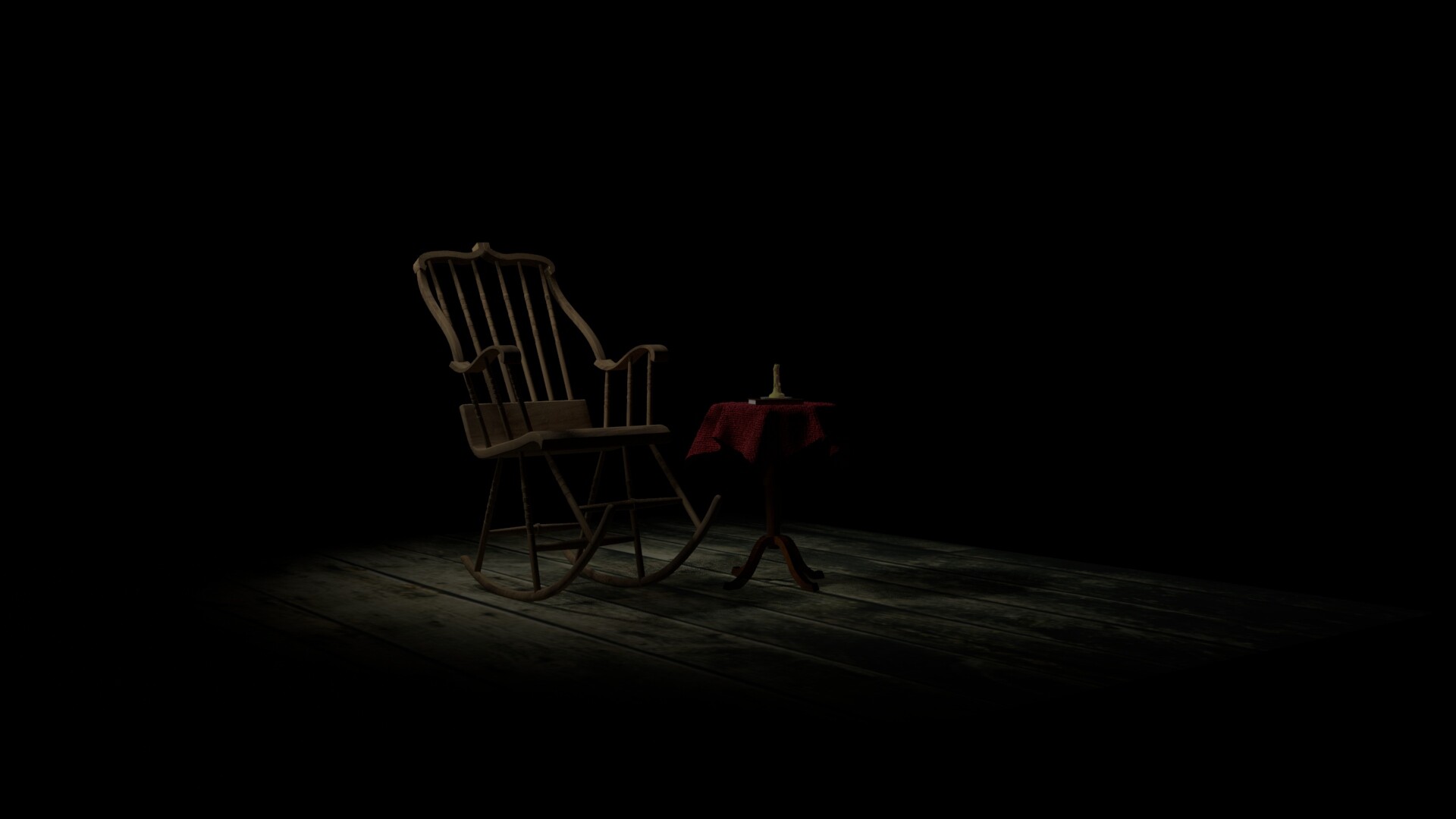 ArtStation - Rocking Chair Scene - Maya.