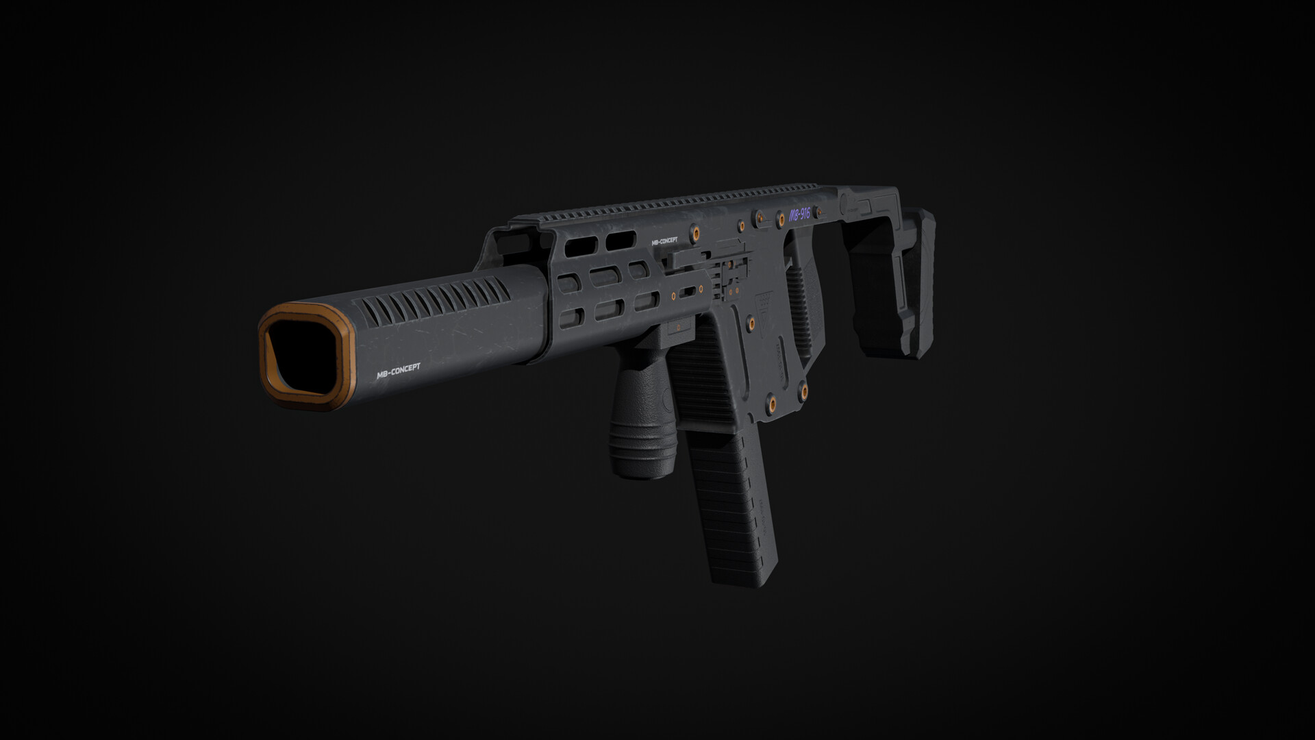 ArtStation - Scifi Concept Gun