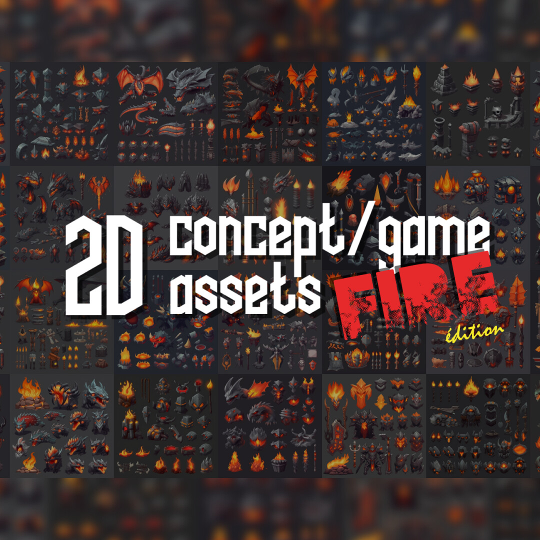 ArtStation - 100+ 2D Concept / Game assets - Fire Edition