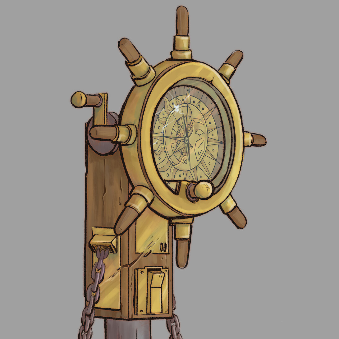 ArtStation - Steampunk Airship - Boss Room