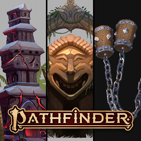 ArtStation - PATHFINDER - Weapons and Buildings