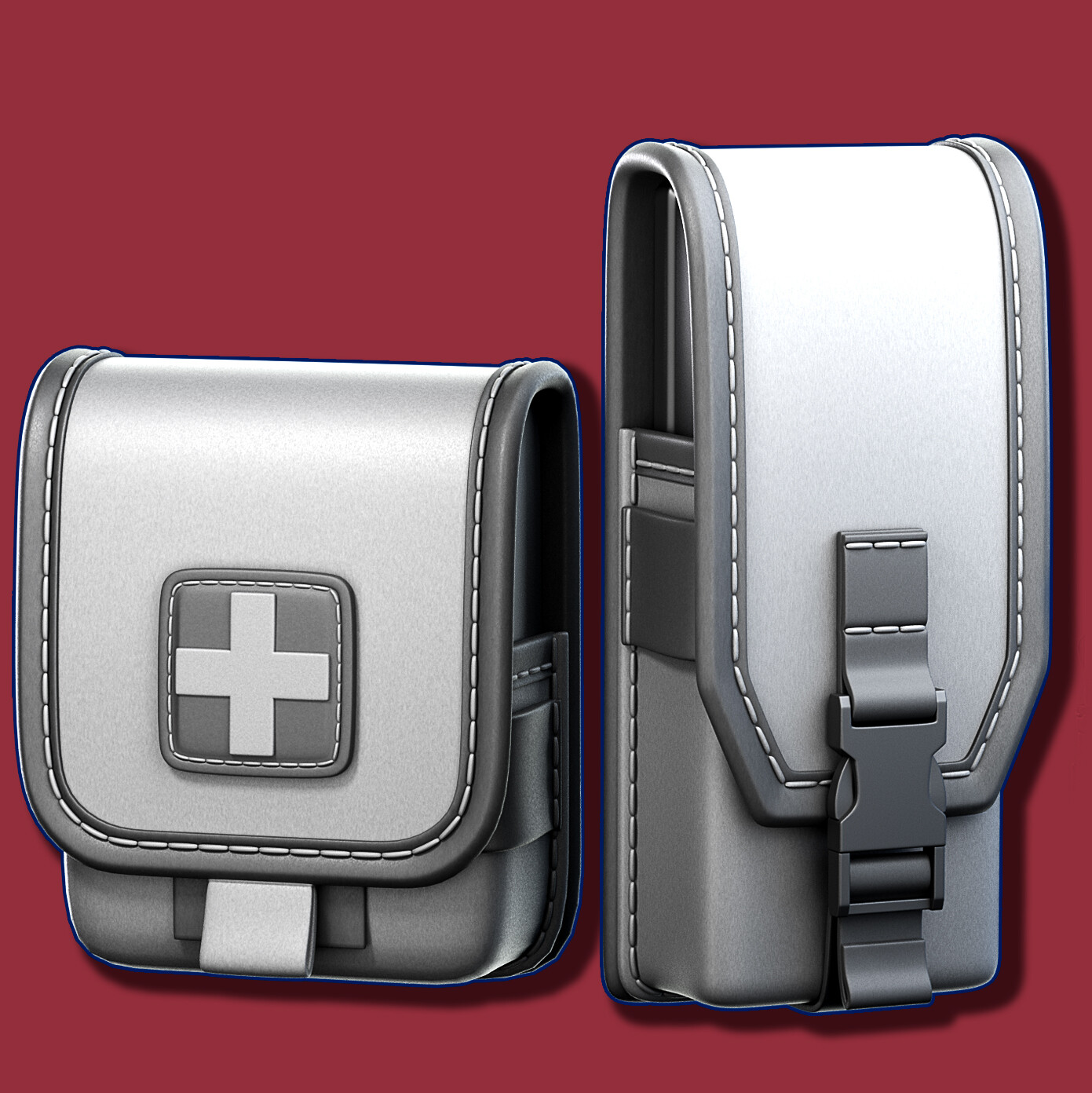 ArtStation - 26 Military pouches | Bags |Tactical Pack |Medical kit ...