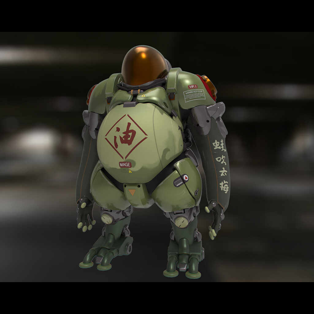ArtStation - Frog Mech 4R-0G