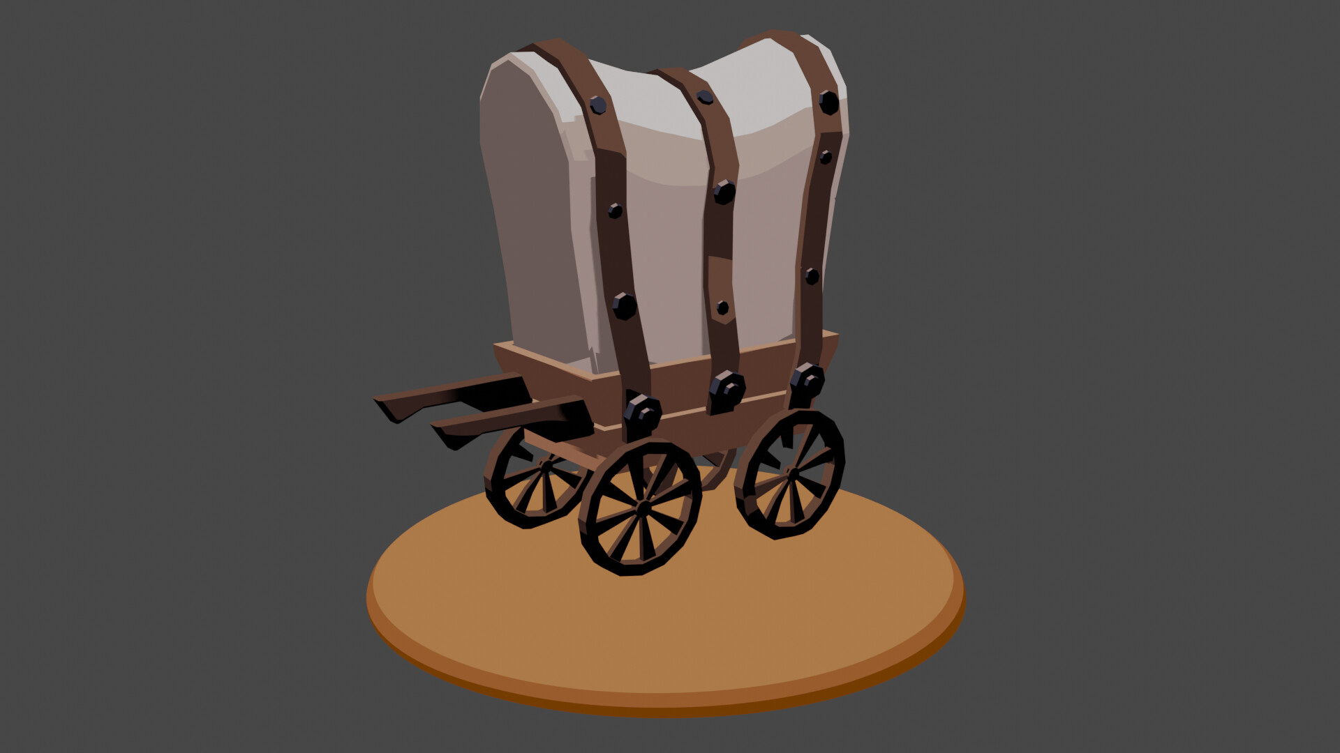 ArtStation - "Wandit" Low-poly Wild West Cart