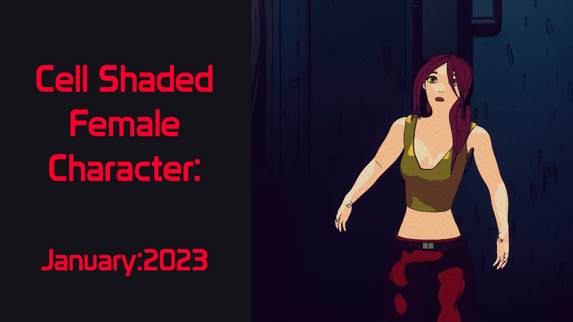 ArtStation - Cell Shaded Female Character.