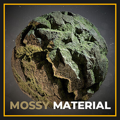 ArtStation - Mossy Rock Wall