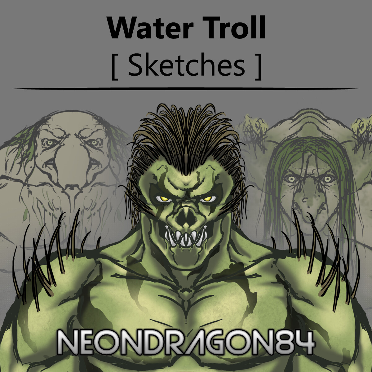 ArtStation - Water Troll (Sketches)