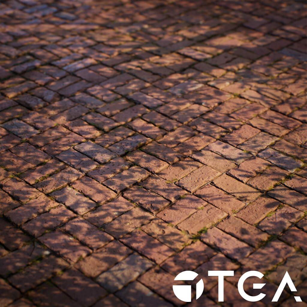 ArtStation - Brick Pavement Material