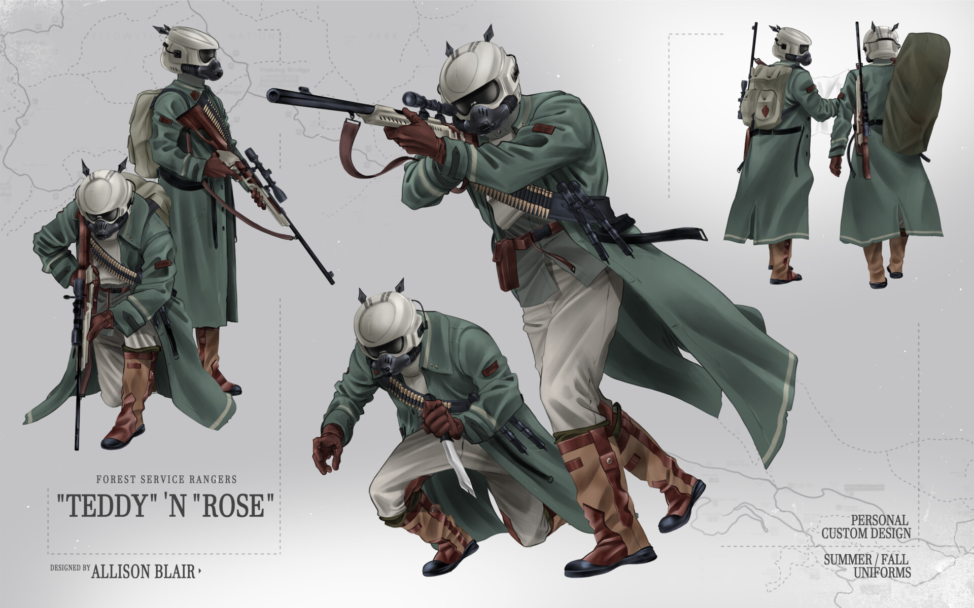 ArtStation - Forest Service Ranger Design