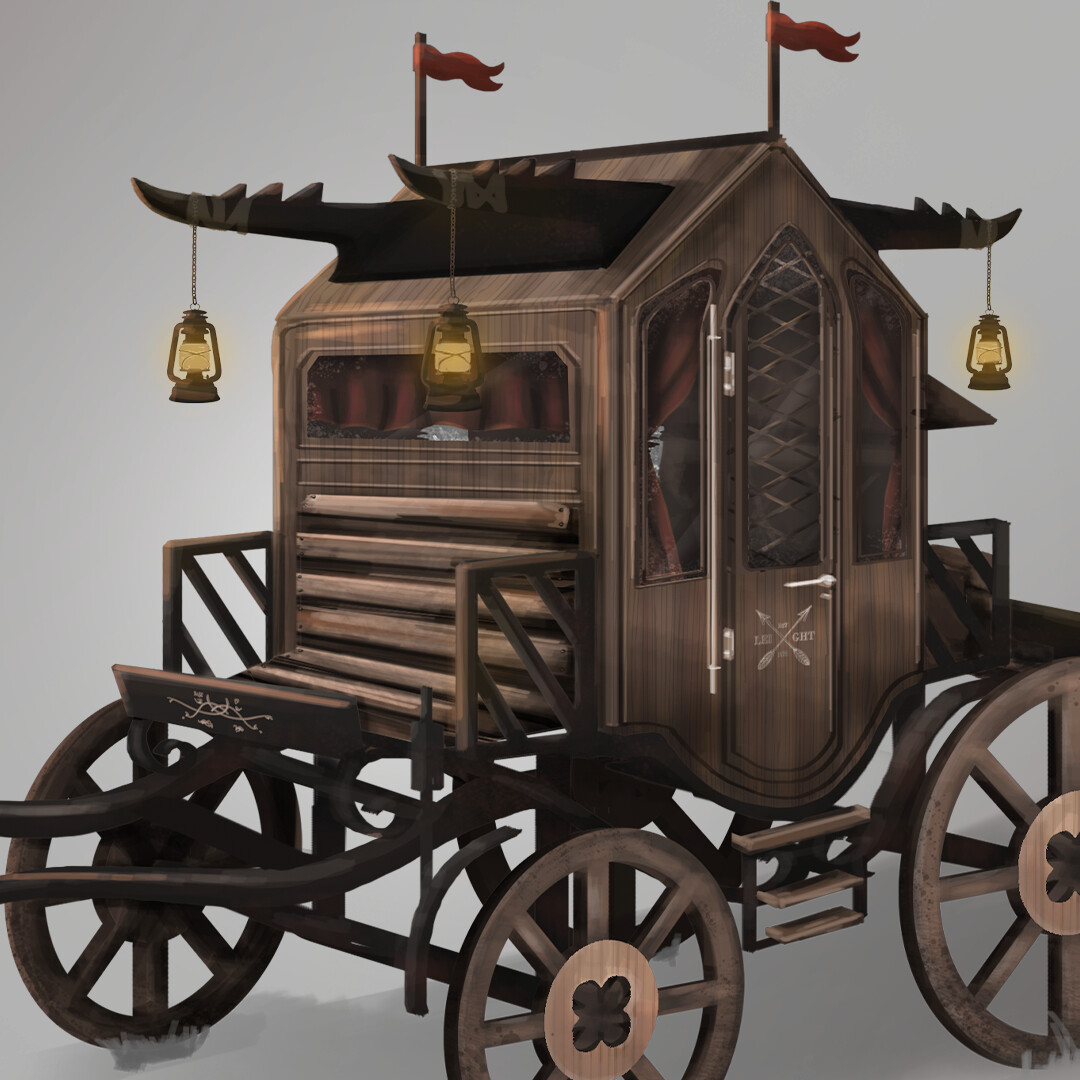 ArtStation - Hero Prop Design - Vampire Carriage