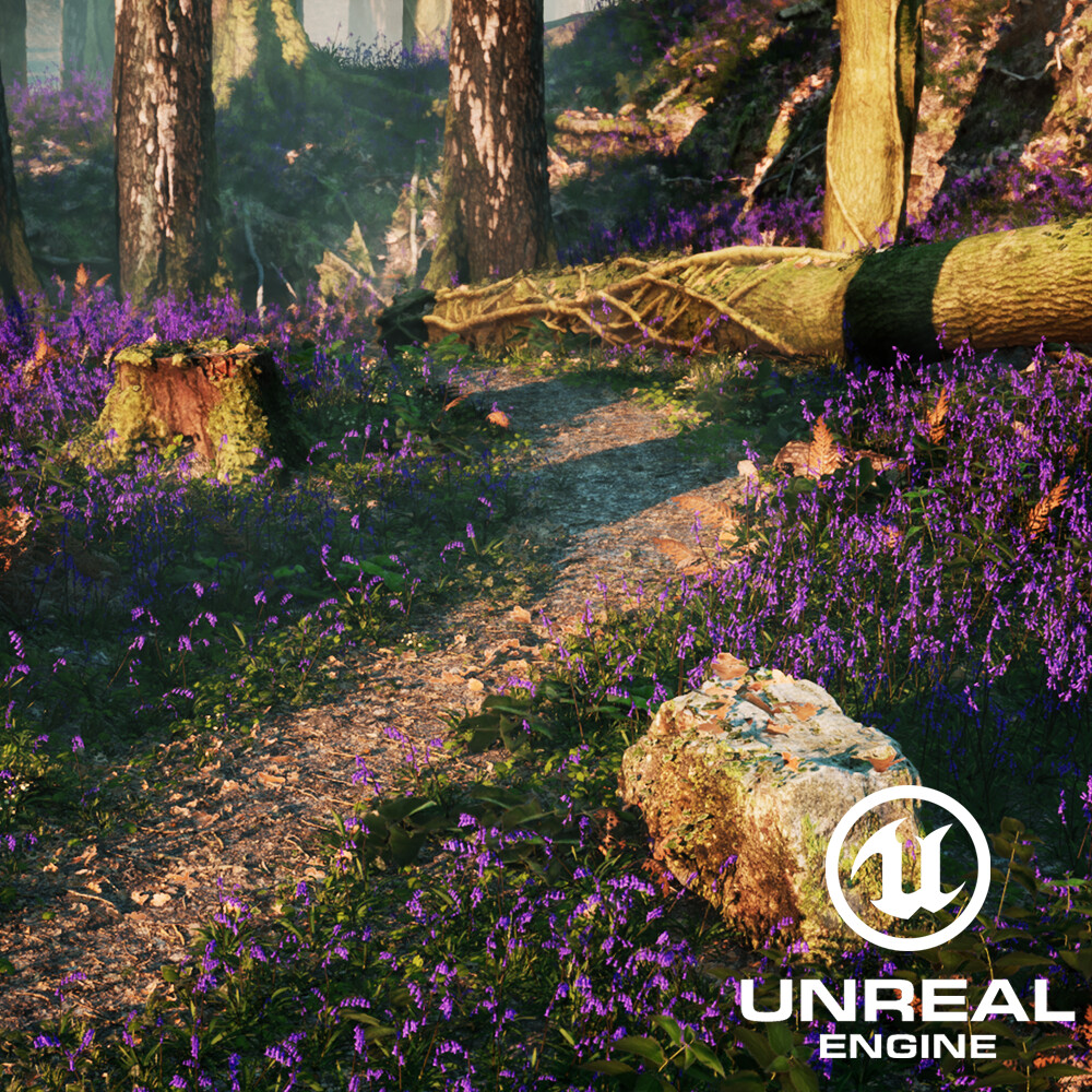 ArtStation - Bluebell forest UE5