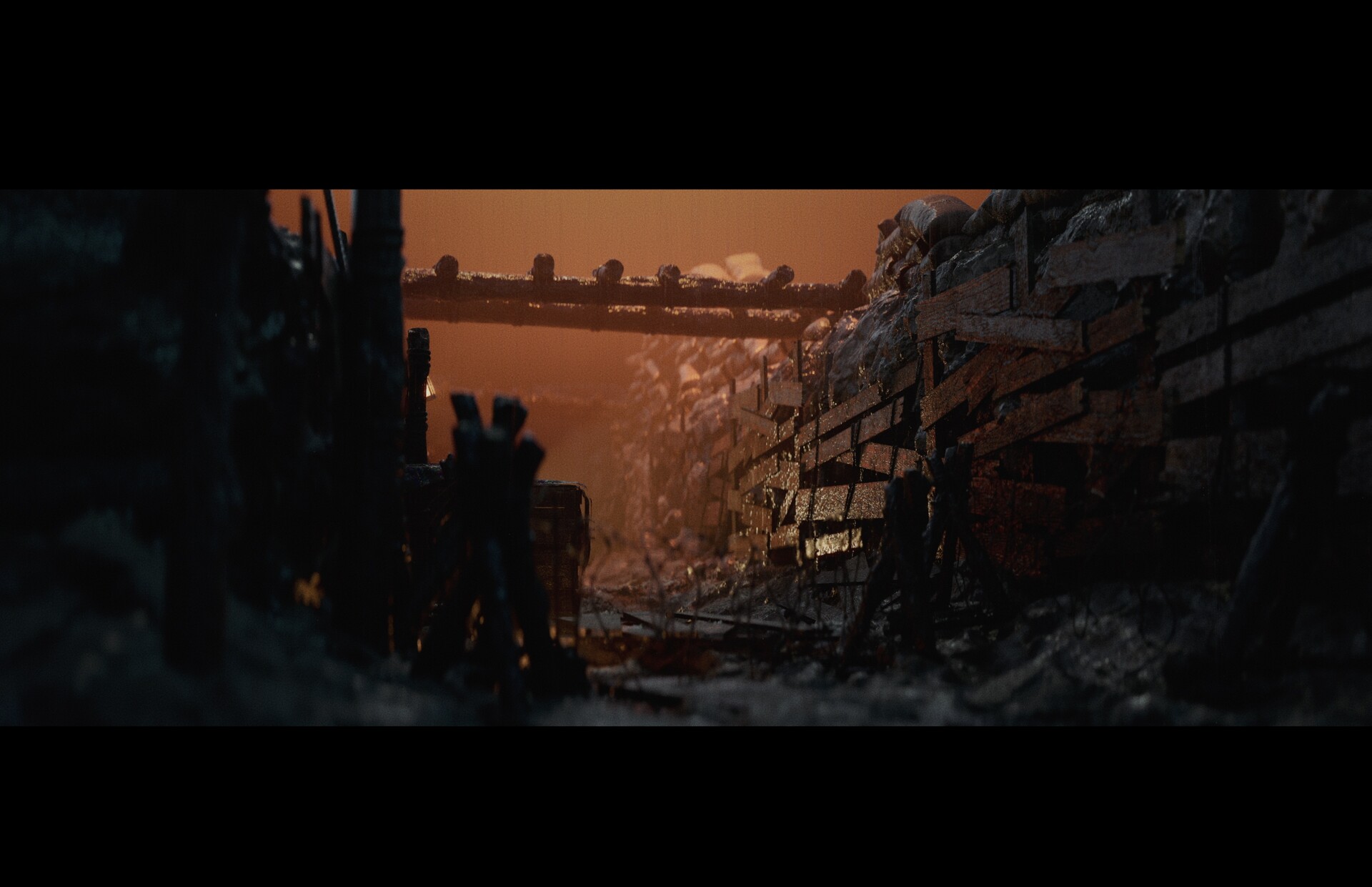 ArtStation - Trench At Night