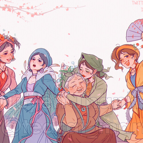 ArtStation - VNese four seasons fairies