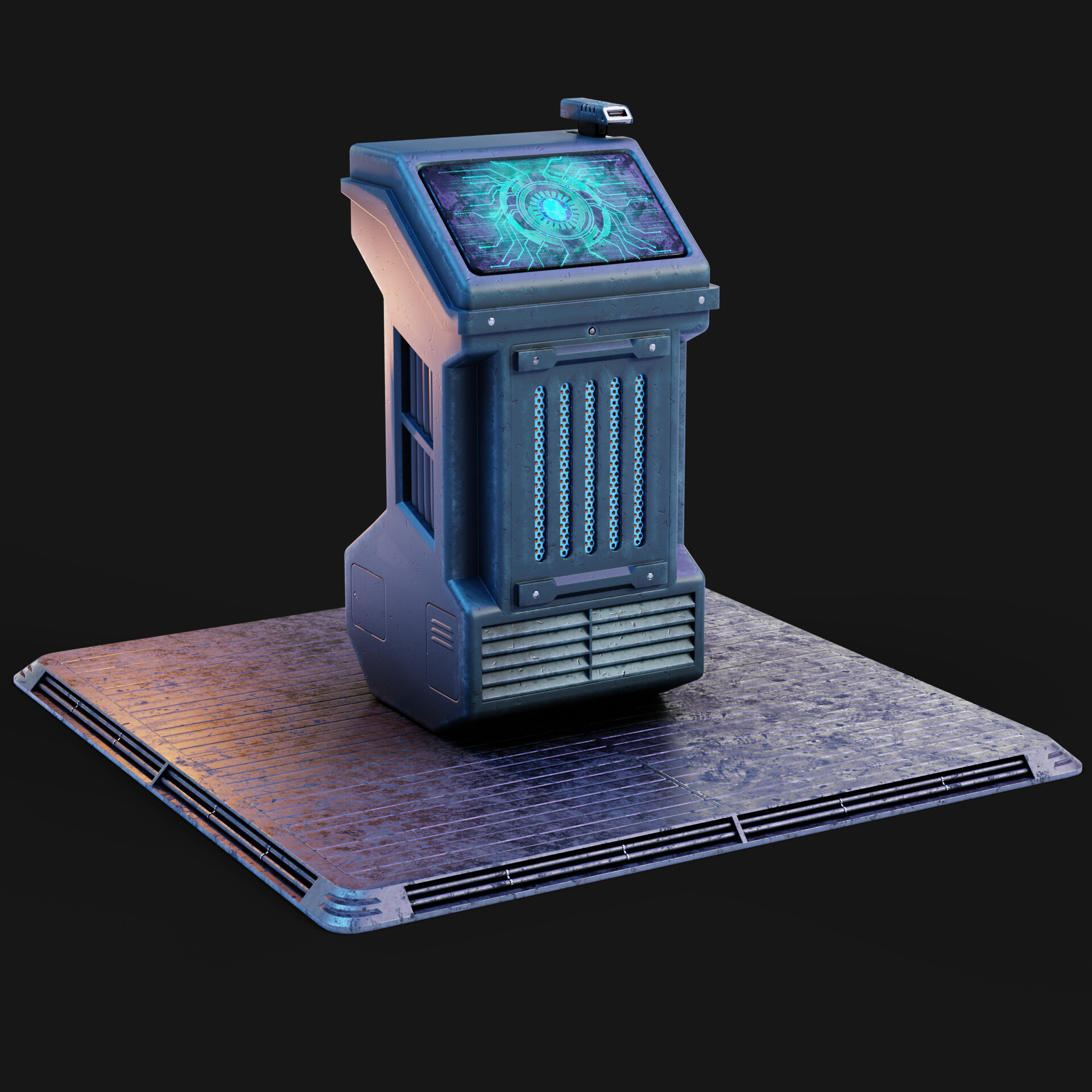 ArtStation - Sci-fi Computer Terminal