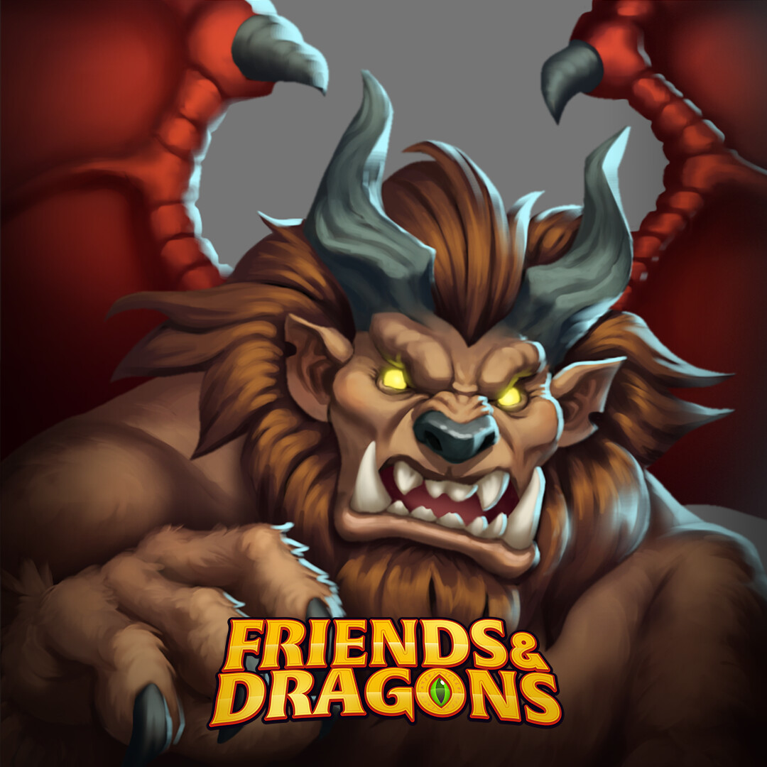 ArtStation - Friends & Dragons Monster Art