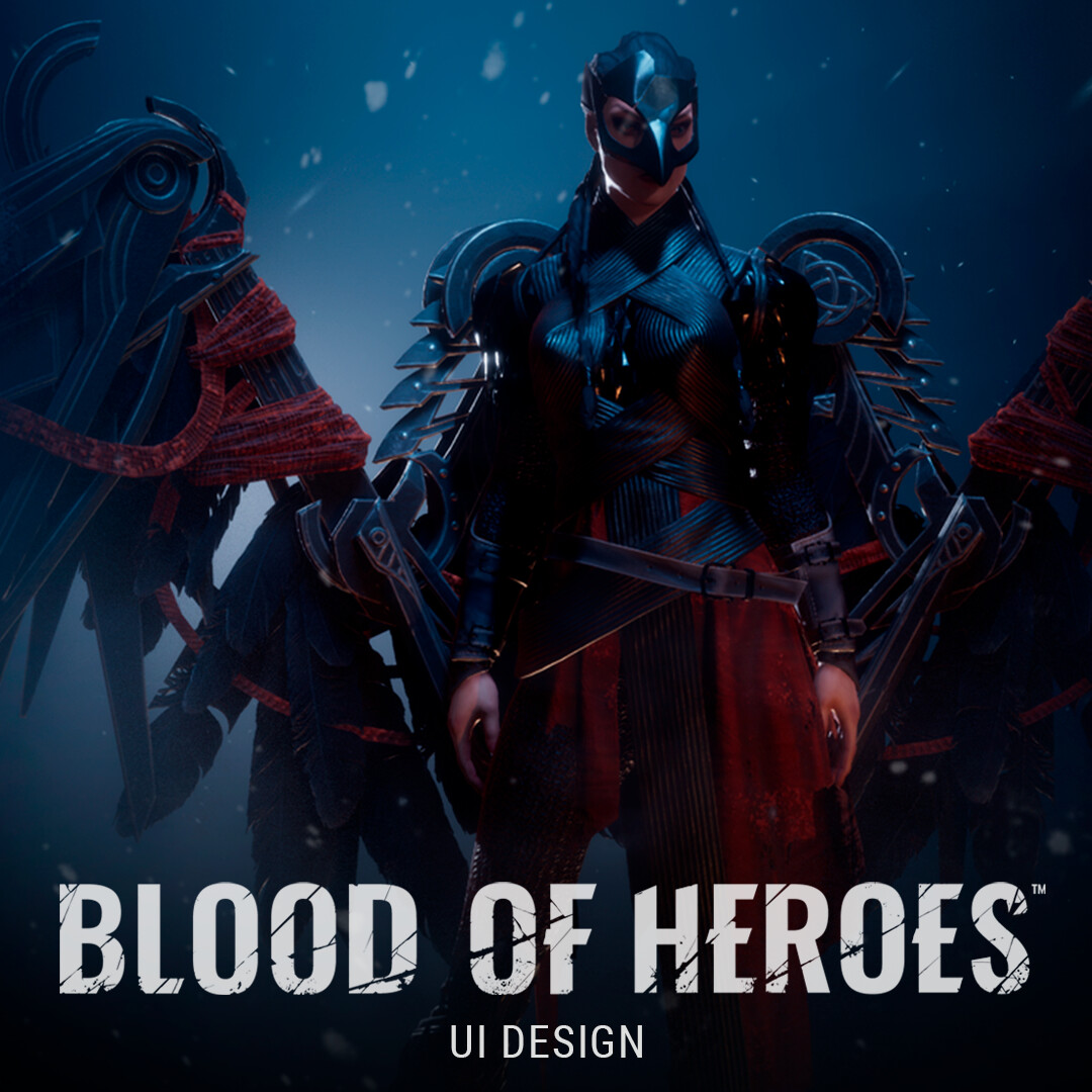 ArtStation - Start screen. Blood of heroes [UI]