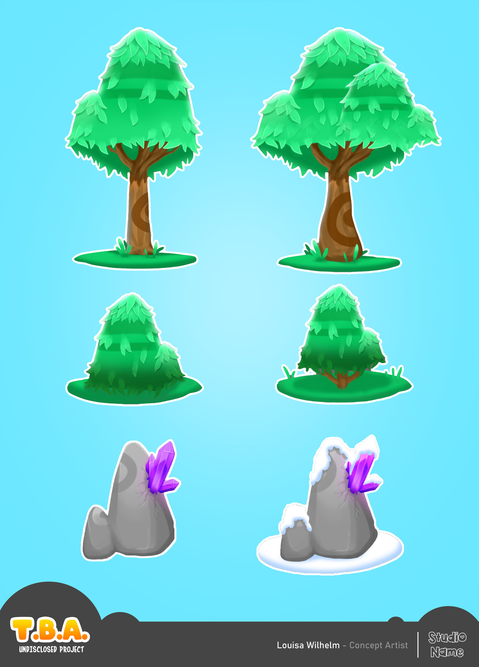 ArtStation - Nature Props Concepts