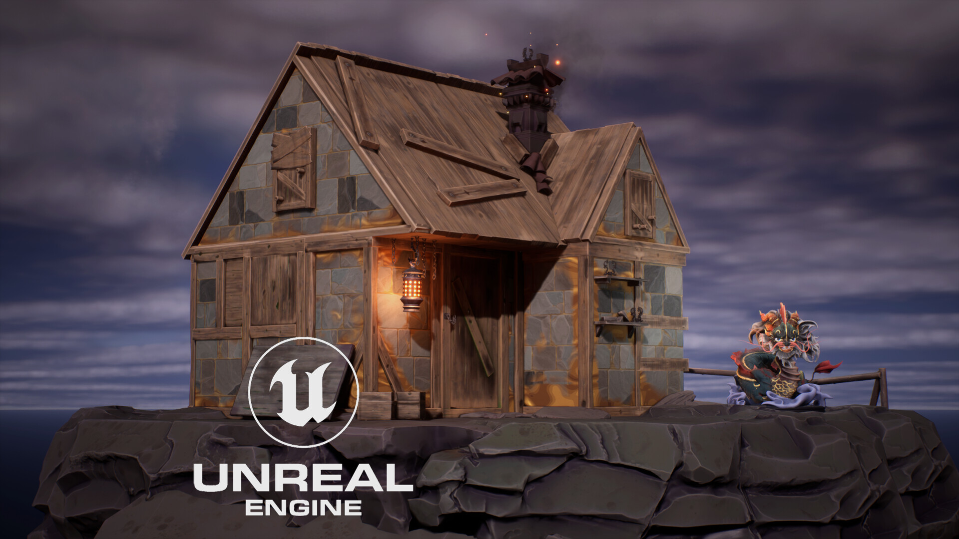 ArtStation - Semi stylized Modular House - Environment