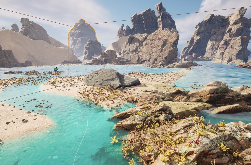 ArtStation - Desert_Island_Game_Level_