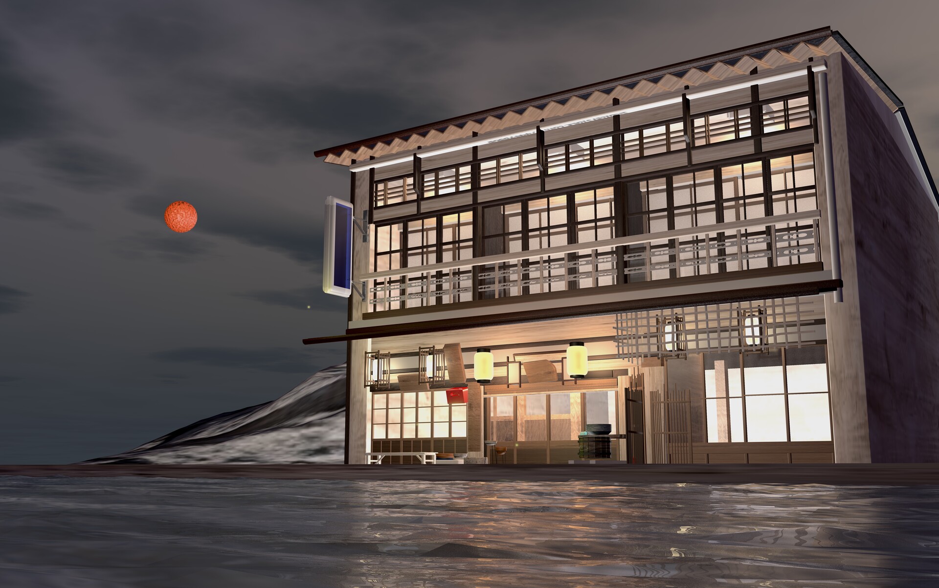 ArtStation - Japanese ryokan