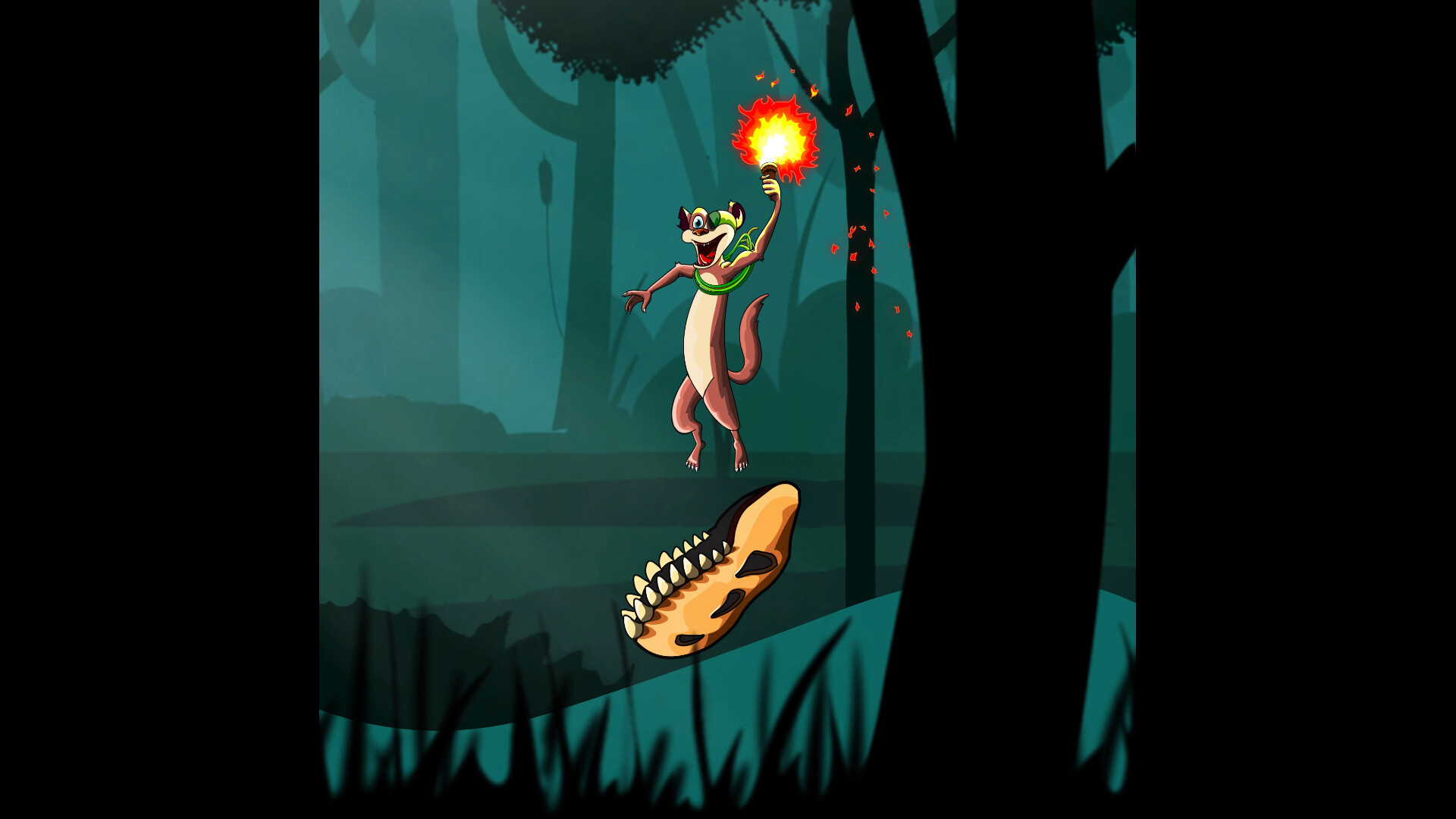 ArtStation - CLASSICAL 2D ANIMATION(MAN ON THE BOAT)