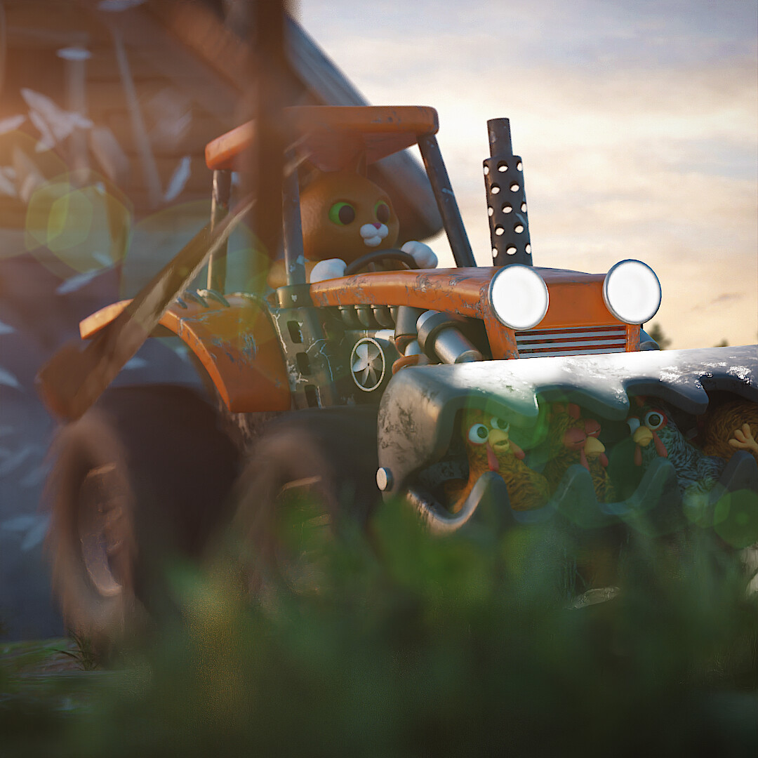 ArtStation - Chicken Catcher | Endless Engines Submission