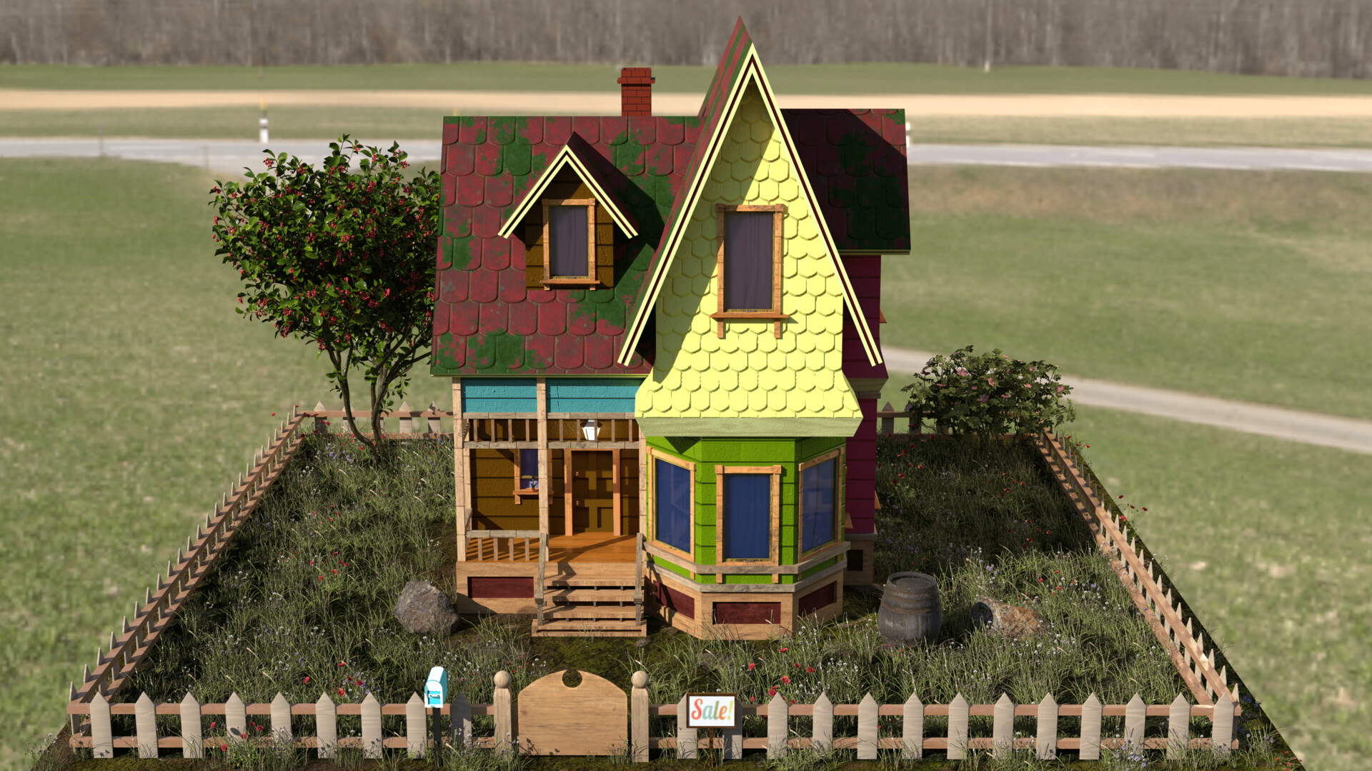 ArtStation - The house from the cartoon "Up"