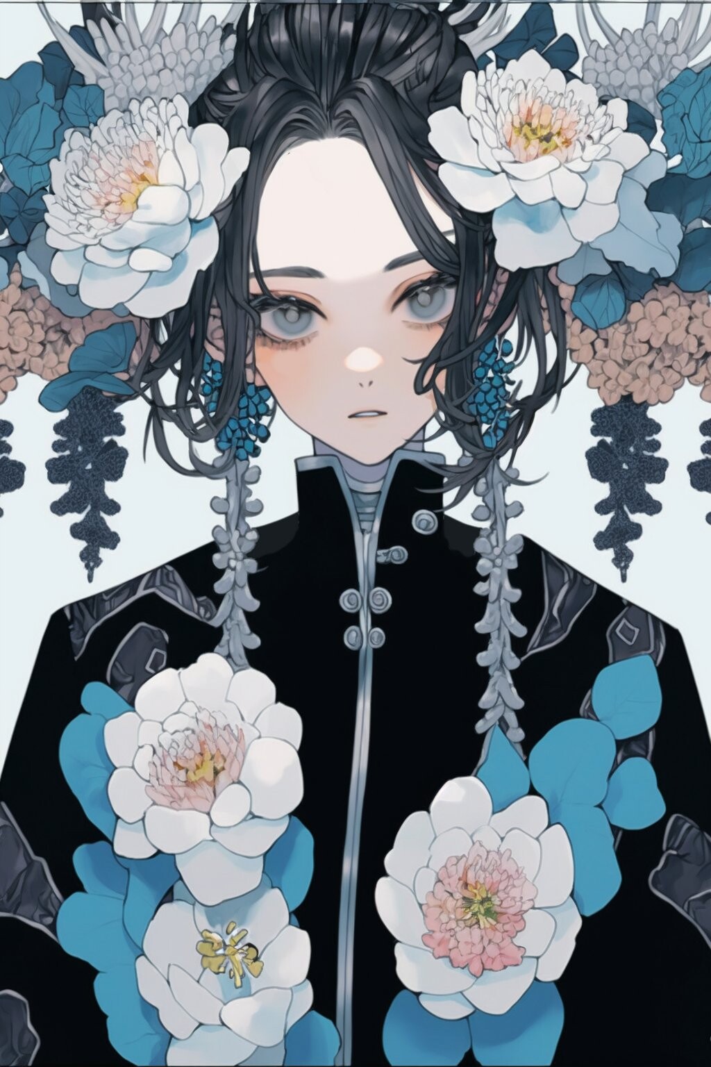 ArtStation - AI flower girl #02