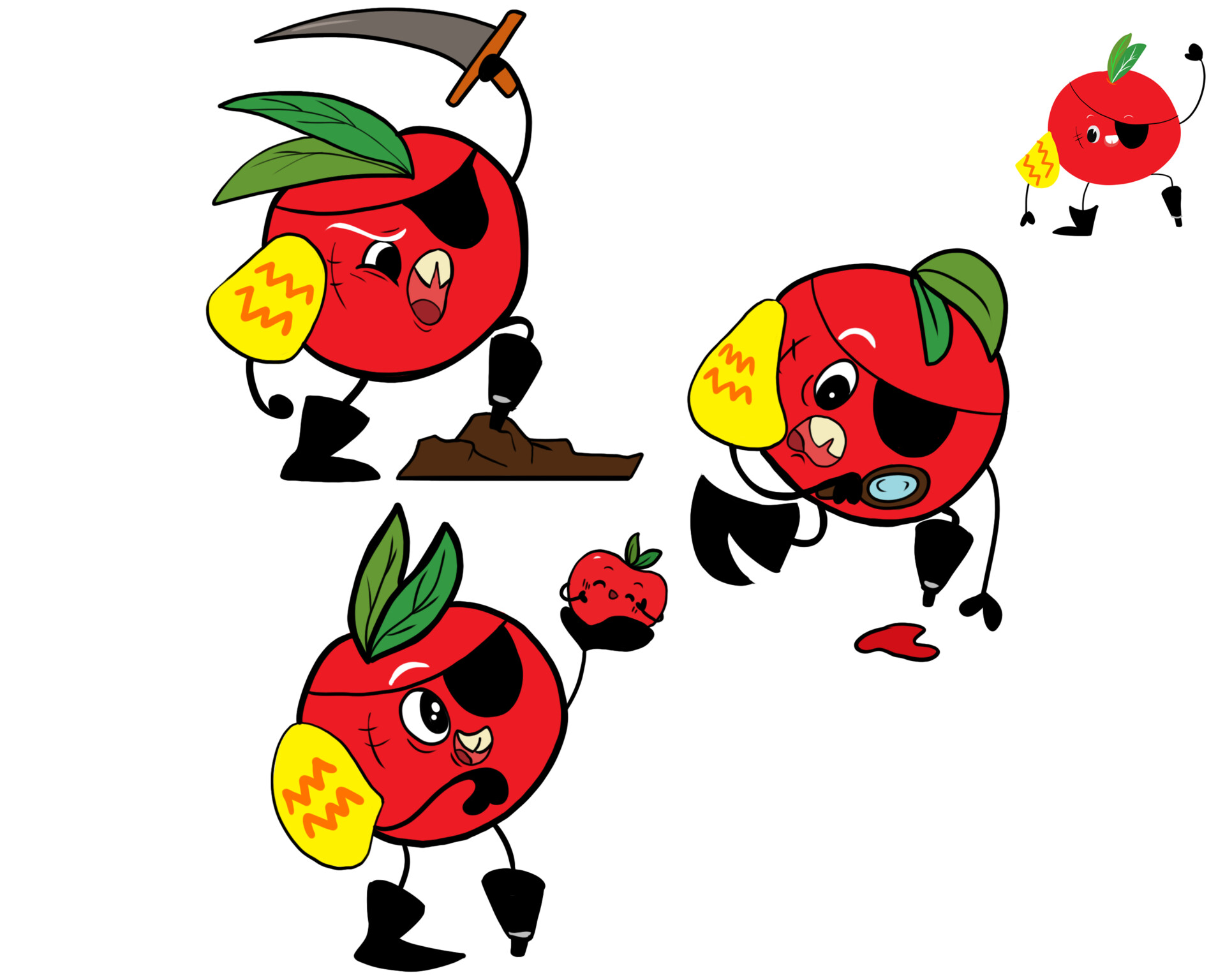 ArtStation - Tom the tomato pirate - Character Design