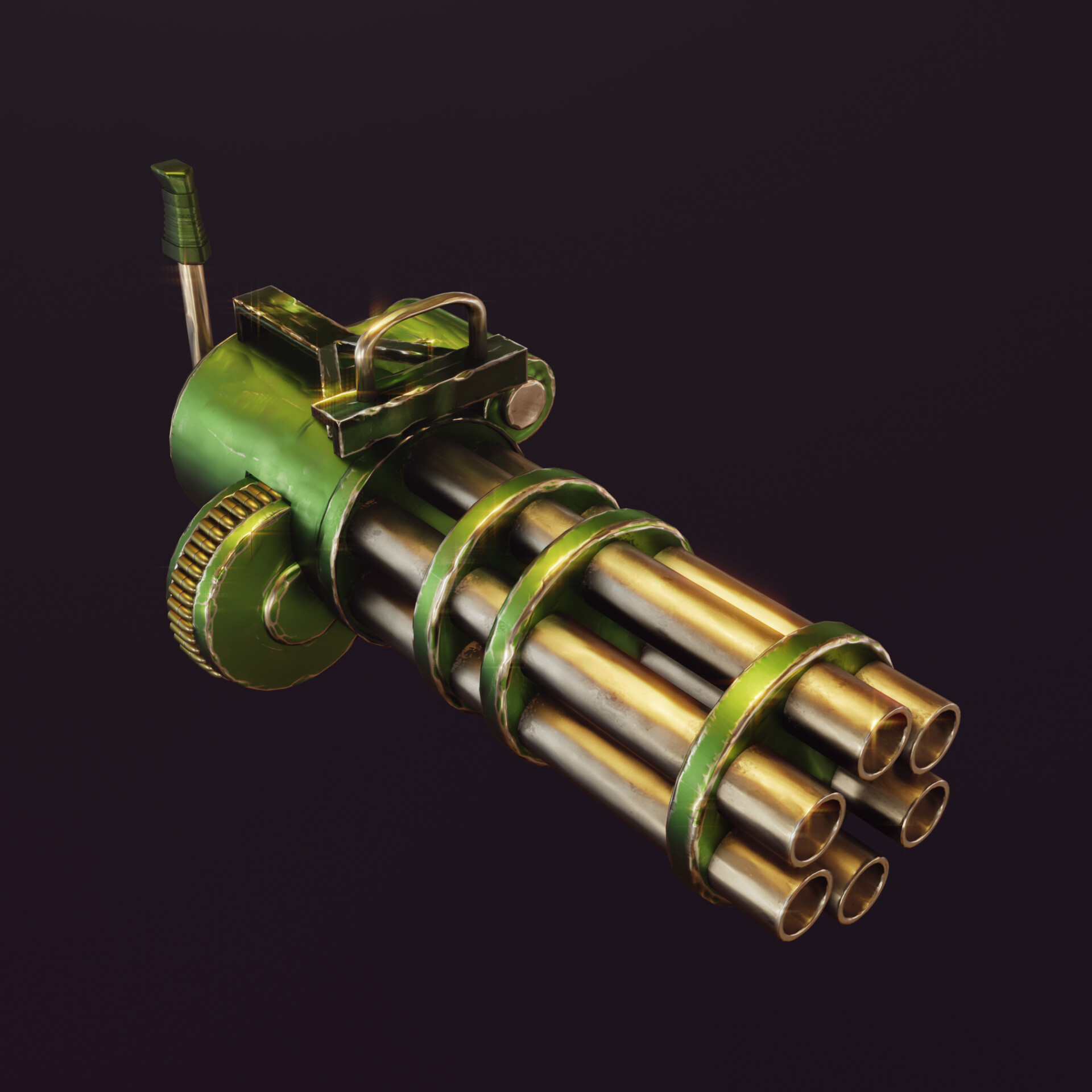 ArtStation - Stylized Minigun