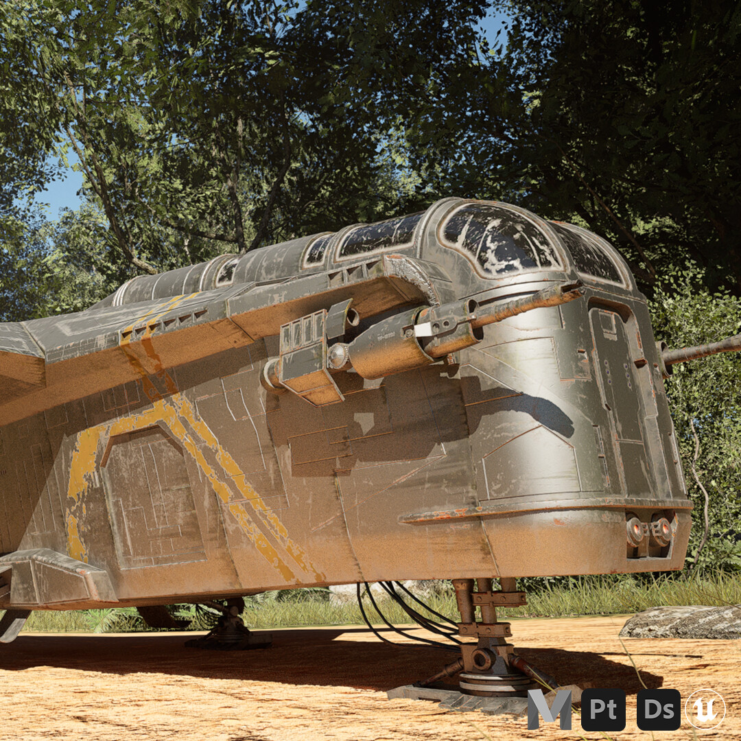 ArtStation - Razor Crest - Texturing