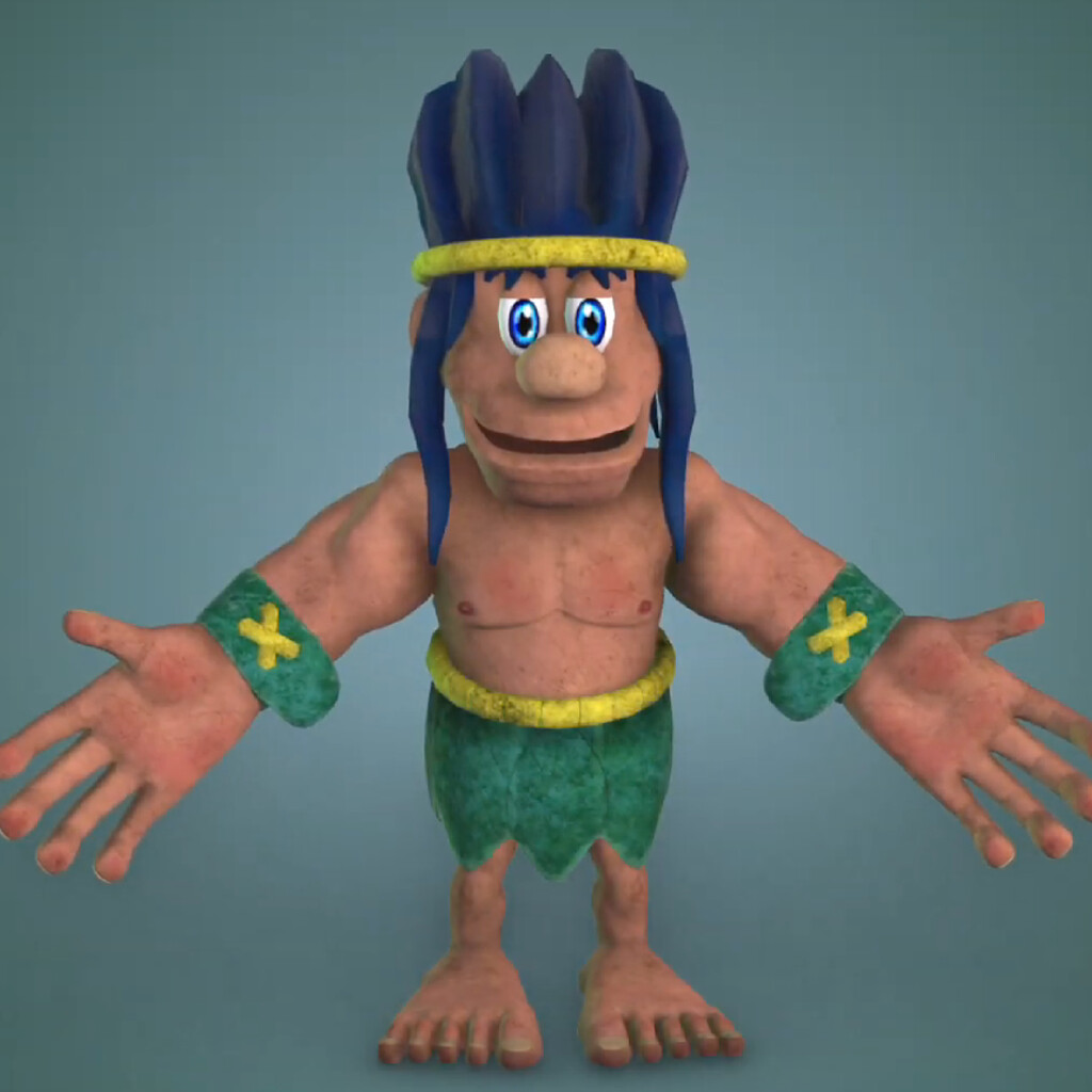 ArtStation - 3d Forest Man Game Character