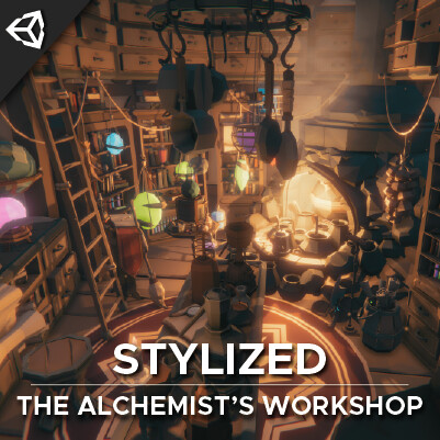 ArtStation - The Alchemist's Workshop - Low Poly 3D Art